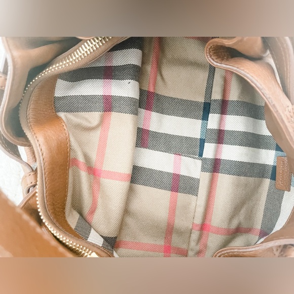 Burberry | Bags | Burberry Stylish Tan Leather Bag | Poshmark